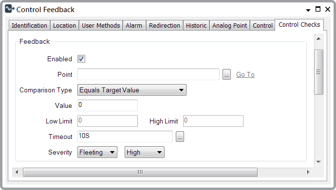 Core Point Configuration Guide Control Feedback Settings Configuring Control Checks Settings